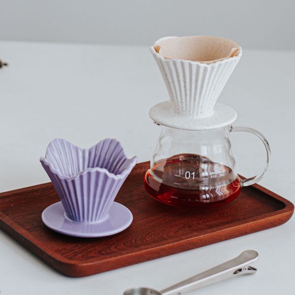 Quality Straight Ceramic Reusable Hand Brew Coffee Filter Cup Convenient For Office And Home for sale