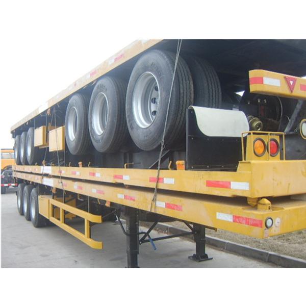 Quality Heavy Duty 20ft 40ft Flatbed Container Semi Trailer for sale