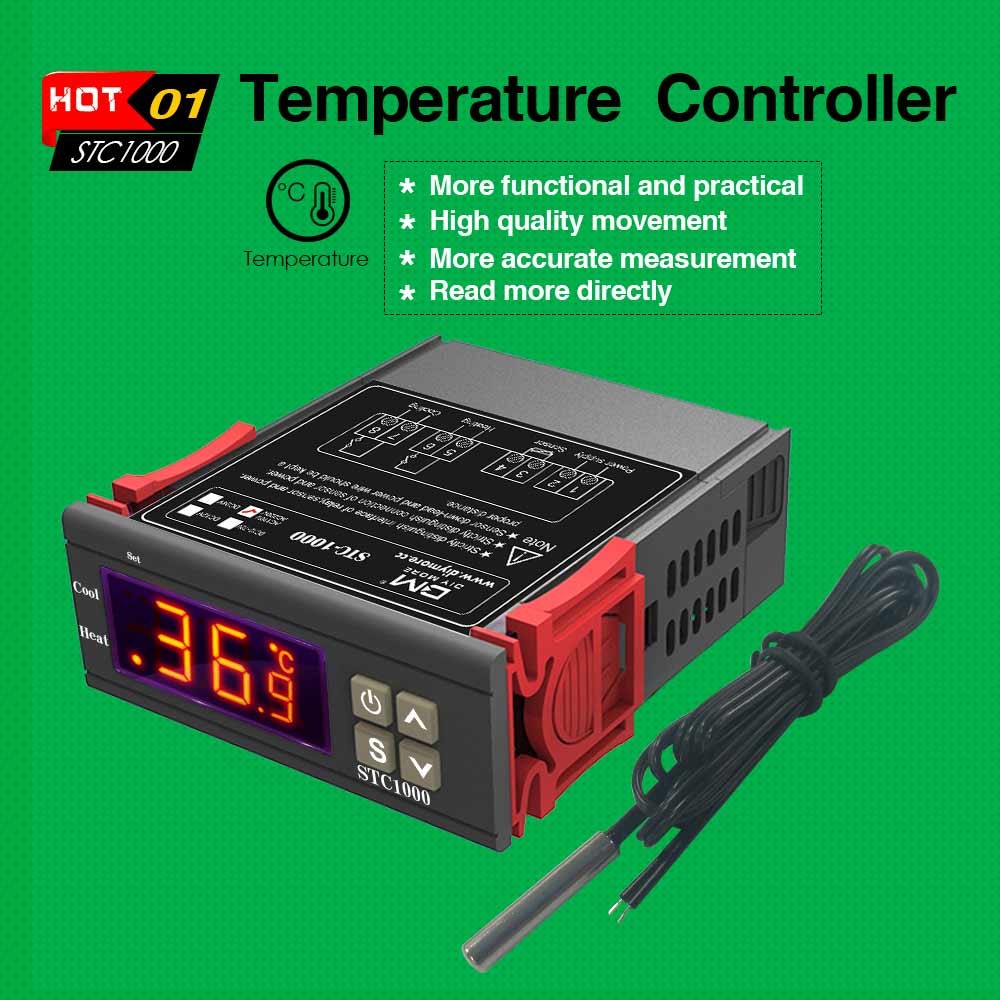 Quality LCD Display Digital Humidity Controller 10A With NTC Sensor AC 110-220V for sale