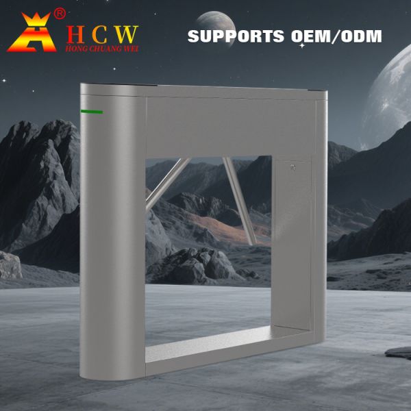 Quality HCW Security Tripod Turnstile Gate Access Control Face Recognition Turnstile for for sale