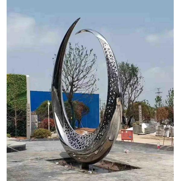 Quality 4.0 Meter High 316L Grade Stainless Steel Sculpture for sale