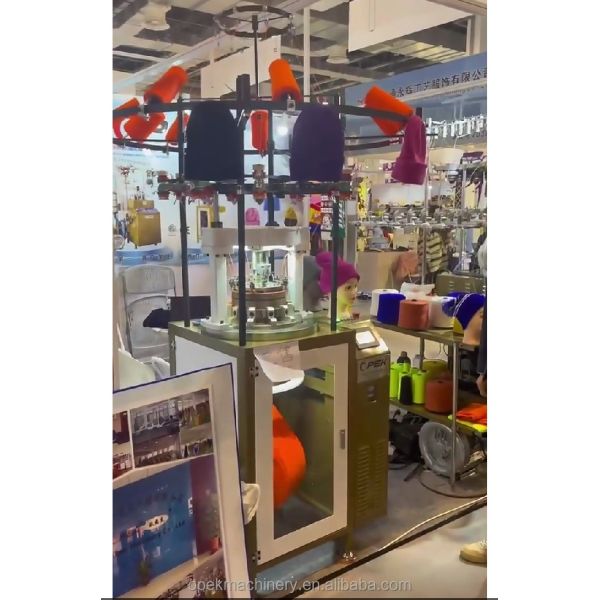 Quality 2024 Pattern Weaving Works for Automatic Circular Rib Hats Knitting Machine for sale