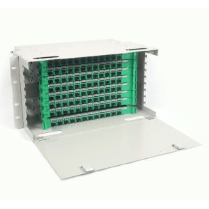 Quality 12 24 144 Port Loaded SC Simplex Rack Mount Patch Panel 6U FTTH FTTB for sale