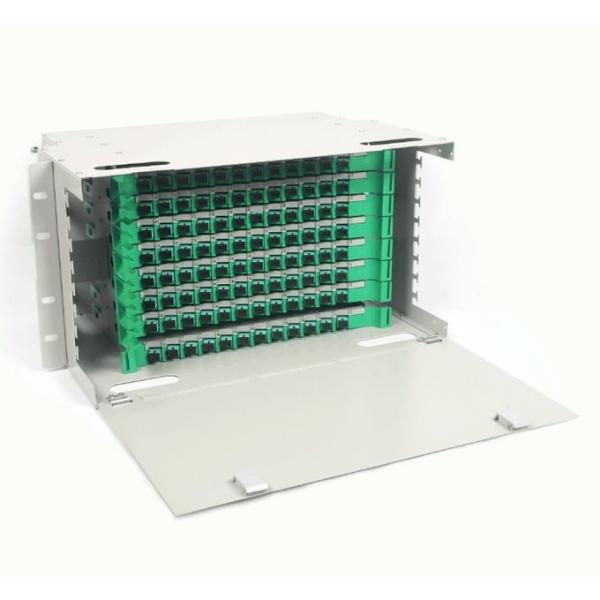 Quality 12 24 144 Port Loaded SC Simplex Rack Mount Patch Panel 6U FTTH FTTB for sale