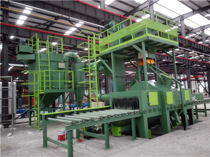 Quality 700×550mm Roller Conveyor Shot Blasting Machine Steel Plate And H Beam Cleaning for sale