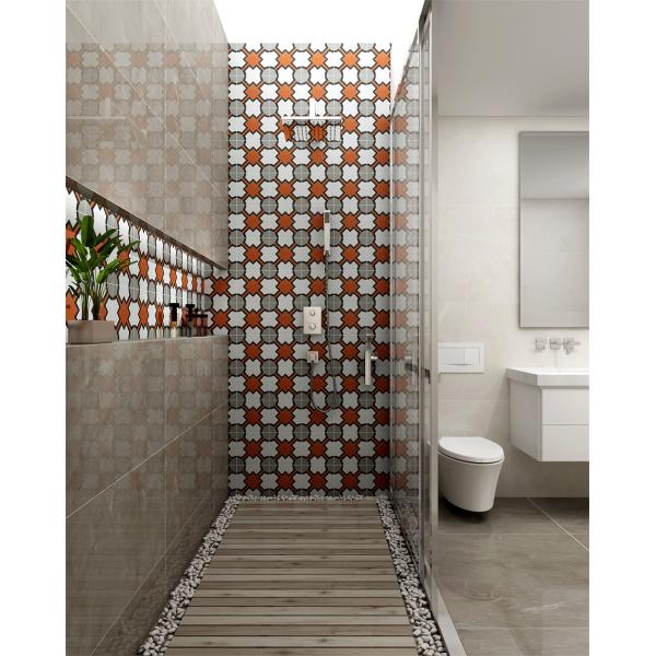 Quality 20x20cm Red Gray Ceramic Rustic Tile for Indoor Floor for sale