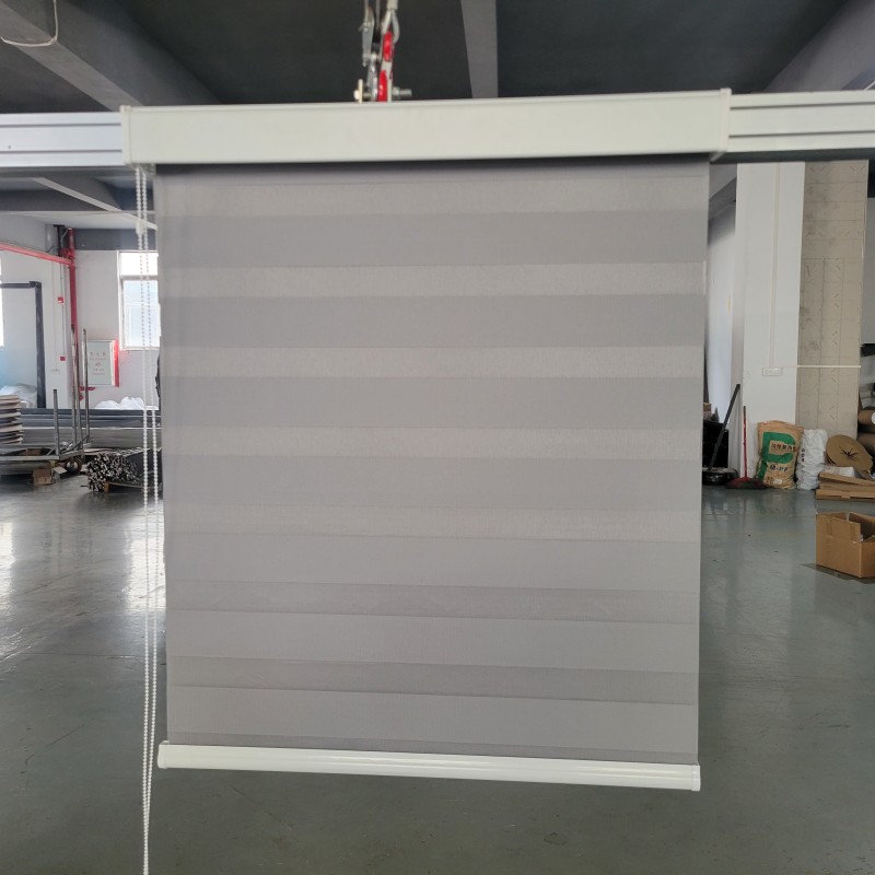 Quality Stepless Light & Privacy Control bedroom windowsiles office double velvet zebra for sale