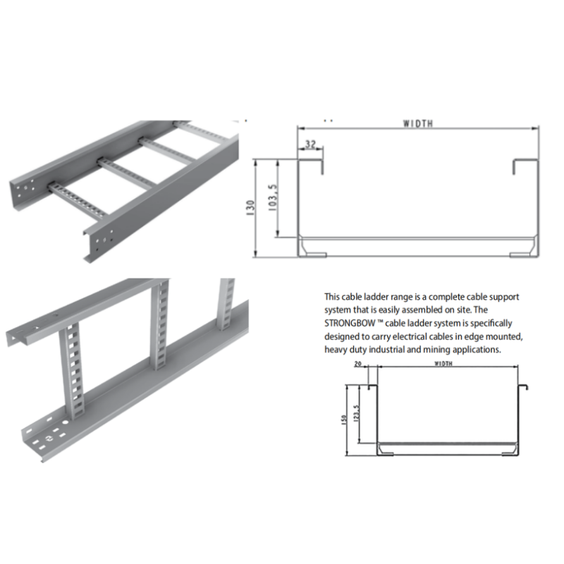 cable ladder drawing profile