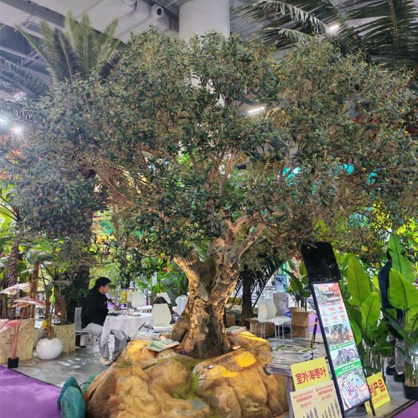 Quality Factory Priced Large Artificial Olive Tree Huge Ornamental Fiberglass Tree for Indoor Restaurants and Shopping Malls Decor for sale