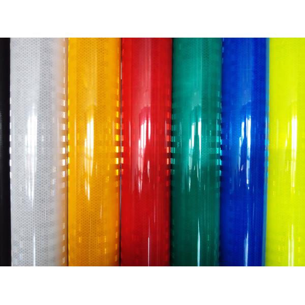 Quality Microprismatic Red Yellow Green Blue Reflective Tape Self Adhesive  1.22m*45.72m, for sale