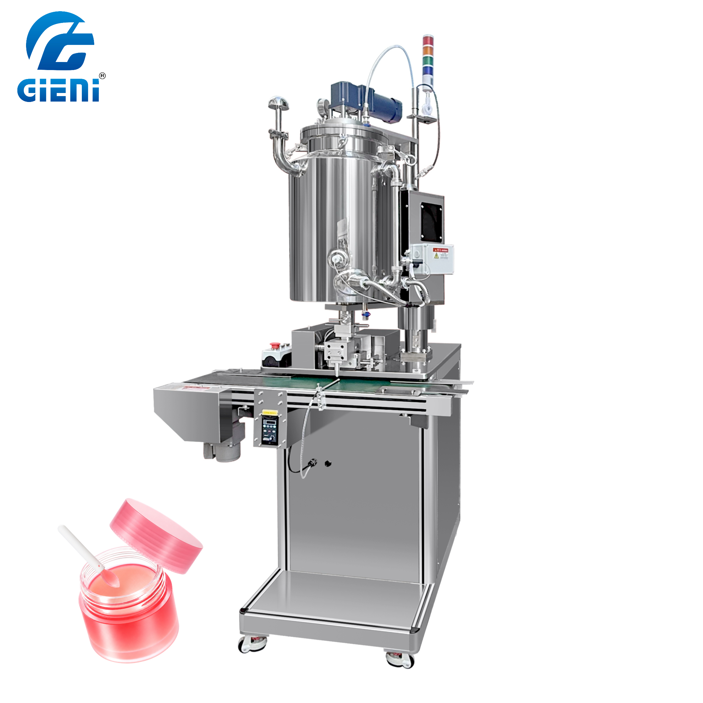 Quality Vertical Type Single Nozzle Mascara Filling Machine With 20L Tank , Easy To for sale