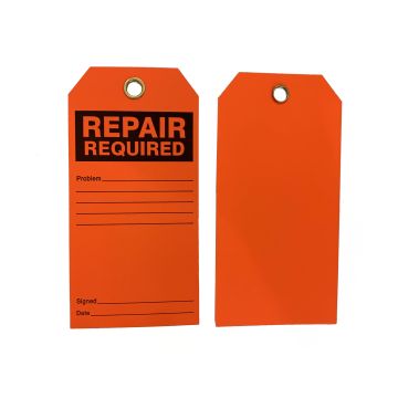 Quality 5 3/4" Rectangular Lockout Plastic Safety Tag Fluorescent 300g Cardstock for sale