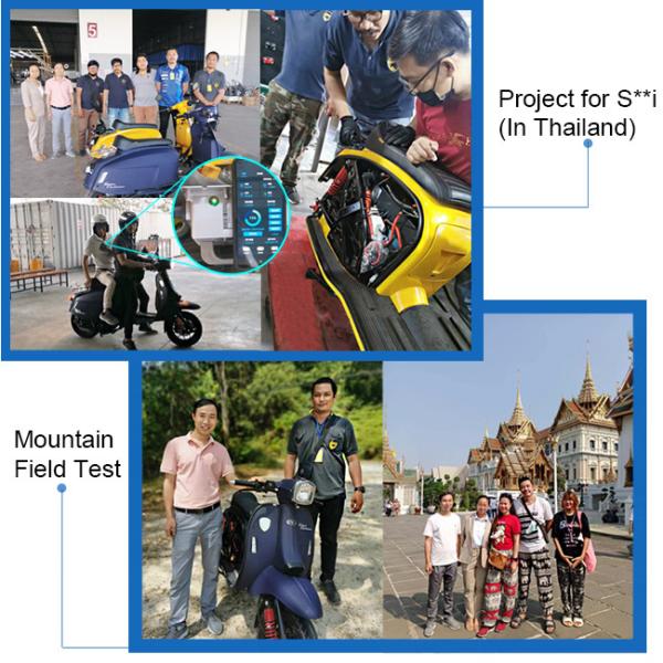 Quality Lightweight Electric Scooter Battery 36V 10Ah With Blue Leather Bag for sale