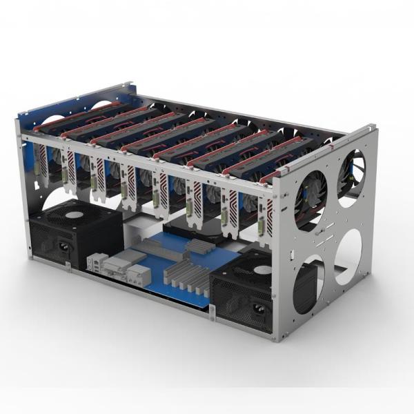 Quality Graphics Case Crypto Coin 8gpu Ethereum ETH Mining Frame Rig Open Air Stackable for sale