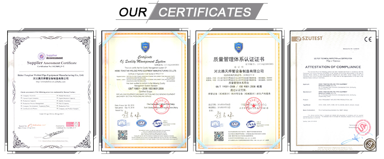 High speed ms pipe making machinery Fully automation high precision ERW tube mill