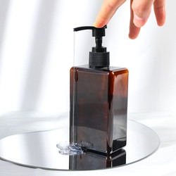 Quality Custom 100ml Empty Bottles Flat Square Dropper Spray PET Cosmetic Jars for sale