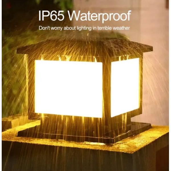 Quality Light-Sensing ,IP65 Waterproof Solar Pillar Light Outdoor Garden Lighting for sale