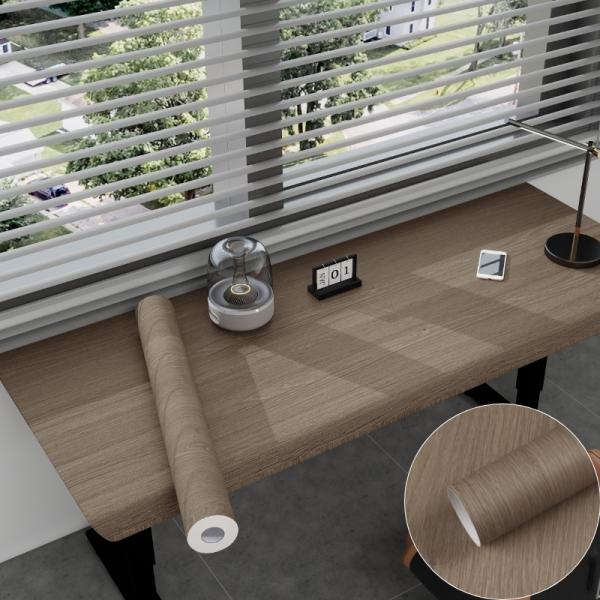 Quality Modern Wood Grain PVC Wallpaper Self-Adhesive Moisture-Proof for sale
