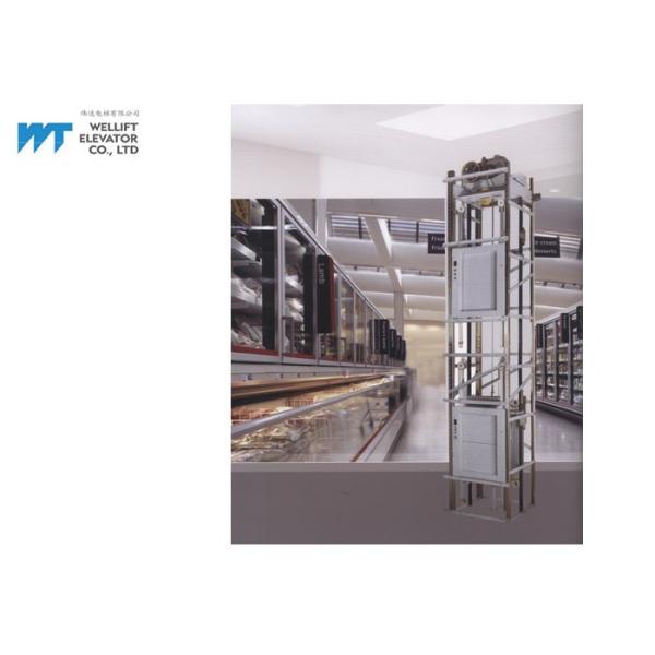 Quality Machine Roomless Dumbwaiter Elevator Without Shaft Double Door Lock Capacity 100-300KG for sale
