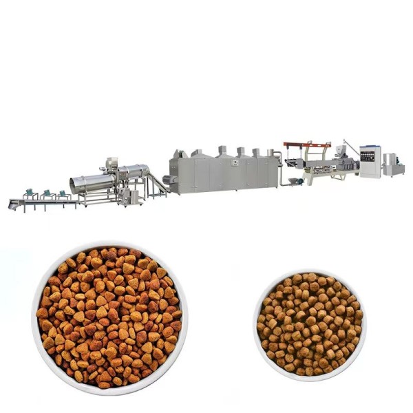 Quality Extrusion Dry Pet Feed Production Line Food Grade Stainless Steel for sale
