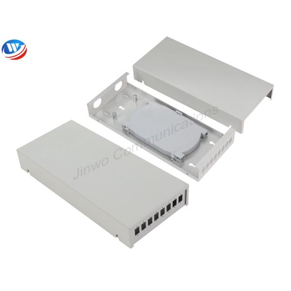 Quality 8 Cores Wall Mount Fiber Patch Panel Cold Rolled Steel 8 Port Terminal Box for sale