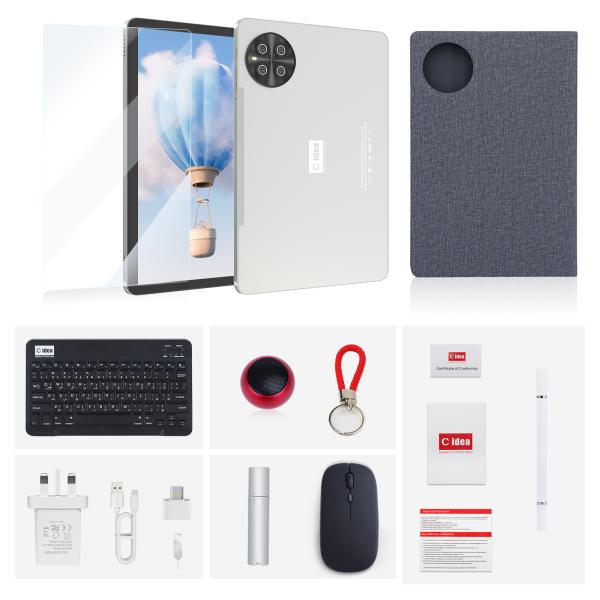 Quality C Idea 10.1 Inch SIM Tablet WIFI Android Tablet With Stylus Pen CM8800plus Silver for sale