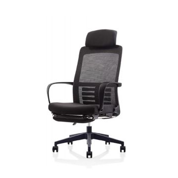 Quality Black Mesh Office Chair Dynamic Ergonomic Mesh Task Chair With Footrest for sale