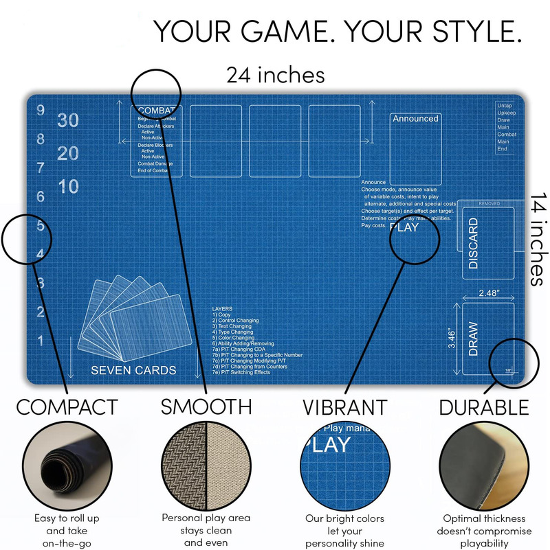 Minglu CMP-019  Manufacture of high quality Card Game Playmat Perfect for TCG Gamming  TCG Game Mat for Cards