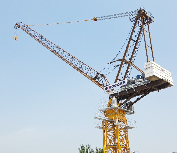 Quality Construction Self Rising Luffing Tower Crane Sinocorp for sale
