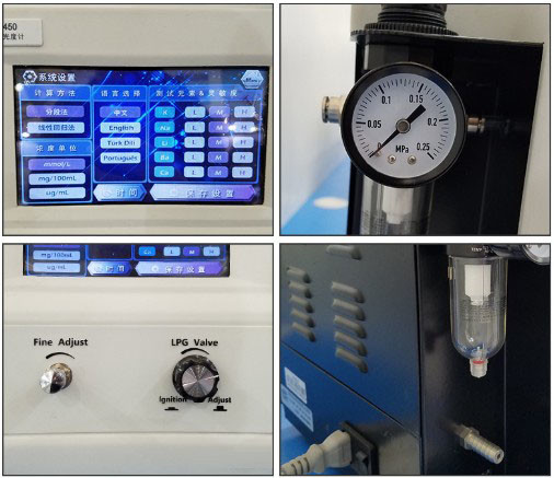 Quality Multielement Table Top Lab Spectrophotometer LCD Dual Channel Flame Photometer for sale