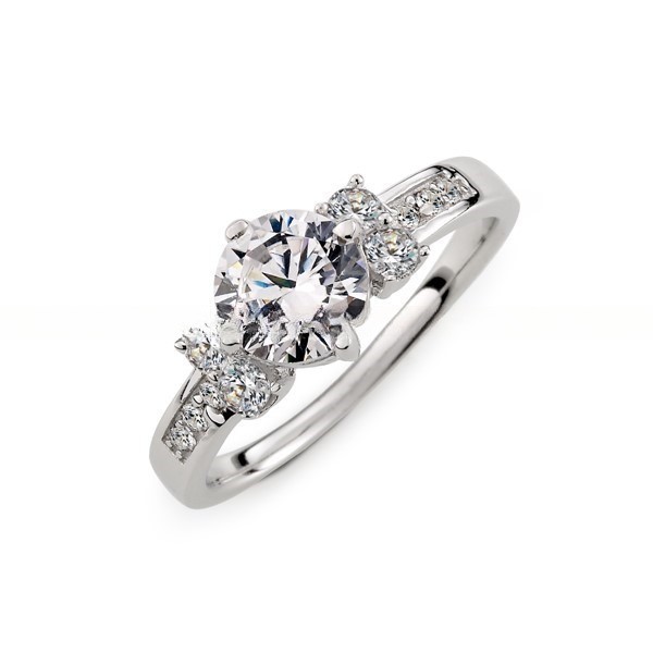 Quality Round Cut CZ Eternity 925 Sterling Silver Wedding Band for Women Gifts for sale
