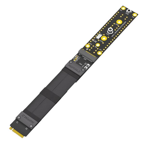 Quality M.2 NVMe SSD Extension Cable PCIe 3.0 X4 Full Speed with 20cm Length for Key M for sale