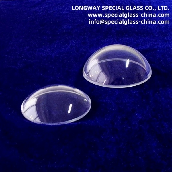 Quality Custom High Clarity Optical Glass Dome Lens For Suveillance System for sale