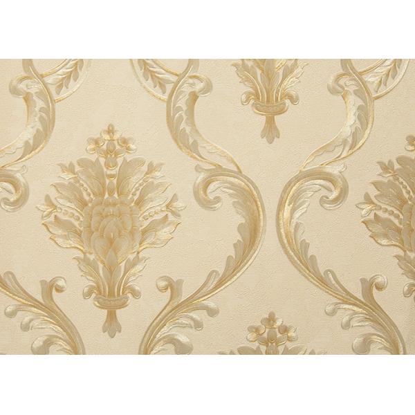 Quality Eco - Friendly Classial Embossed Washable Vinyl Wallpaper With European Style for sale