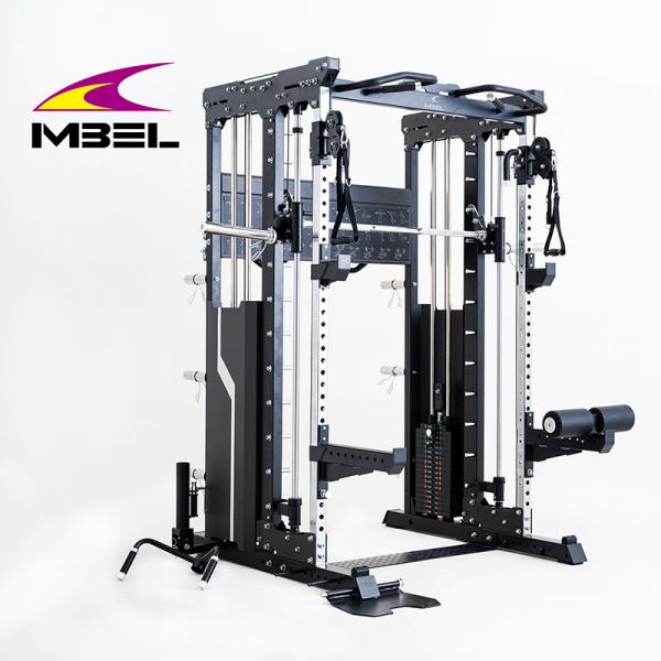 Quality Bodybuilding Multi Functional Pull Up Bar Smith Machine Squat Rack with Cable for sale