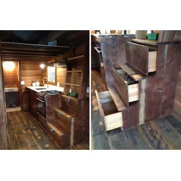 Quality Mobile Prefab Light Steel Tiny House With Wheels Kit Home In AU/EU/US Standard for sale