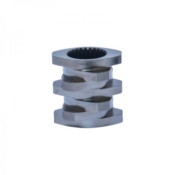 Quality 30 45 60 Degree Aluminum Bronze Kneading Block Polishing Sand Blast extruder screw parts for sale