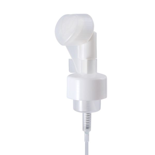 Quality Non Spill Plastic Bottle with Foam Pump Tops and Silicone Brush Cap for Beauty Care for sale