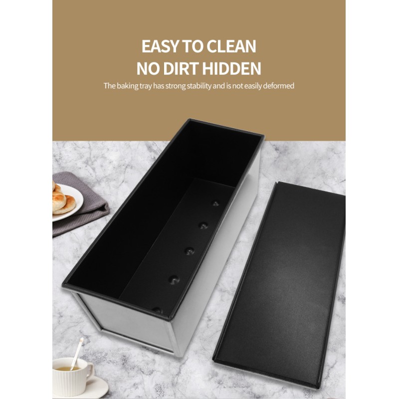 Aluminum Toast Box High Quality Bakery Durable Non-Stick Bread Baking Mould