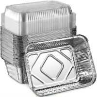 Quality 700 ML PP Lid Aluminum Foil Food Container Silver Foil Container for Disposable for sale