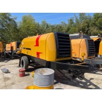 Quality Refurbished Diesel Used Concrete Trailer Pump HBT6016-C5D 6860 Kg for sale