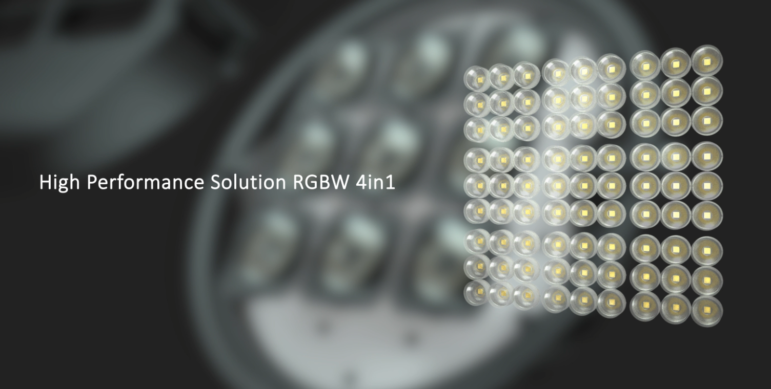 High performance RGBW 4-in-1 Solution LED Inground lights