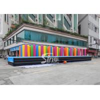 Quality Colorful outdoor kids N adults pillar inflatable obstacle for sale from Sino for sale