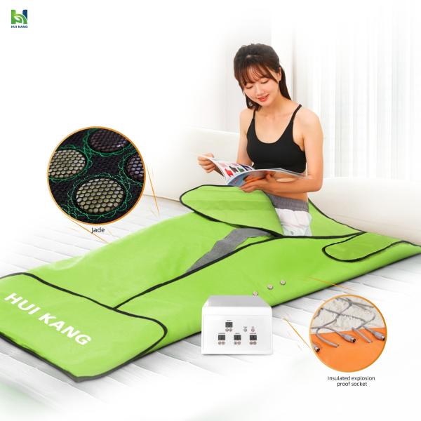 Quality Experience Deep Relaxation with Jade Tourmaline Infrared Sauna Blanket and 600W Power for sale