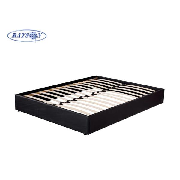 Quality Custom Black Plywood Slatted Bed Base Knock Down Bed Frame for sale