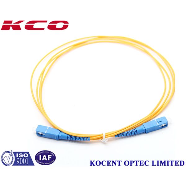 Quality SM 9/125 Fiber Optic Patch Cord with 2.0mm Diameter and 2.0m Length for High-Speed Data Transmission for sale