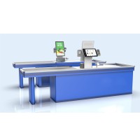 Quality All-In-One Checkout Kiosk With BARCODE ScanNER, Print, Convey Auto Checkout KIOSK FOR Supermarket for sale
