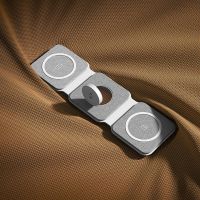 Quality Customized Fabric Magnetic Wireless Charger 3 in 1 15W Folding for sale