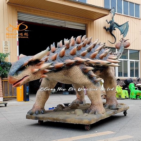 Quality Realistic Real Size Ankylosaurus Dinosaurs Models for Exhibition and Amusement Park for sale