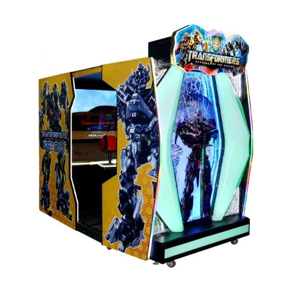 Quality Playfun Arcade Transformers Gun Shooting Coin Operated Game Machine for Kids and for sale
